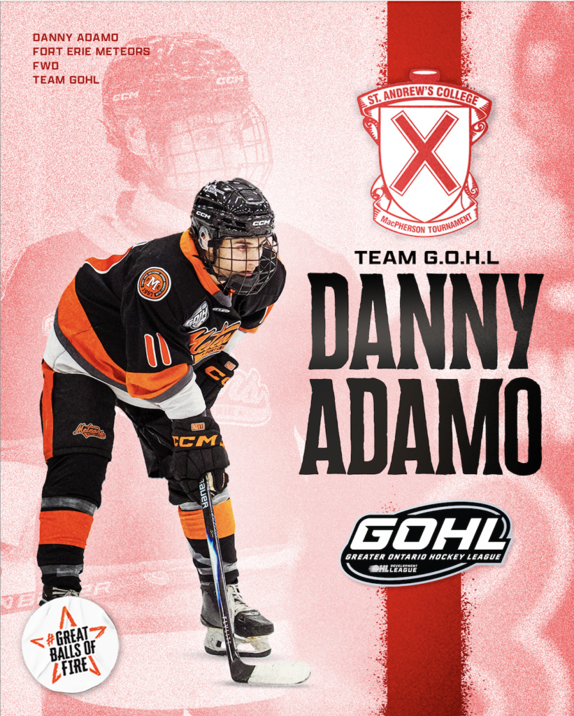 Adamo Selected for St. Andrews MacPherson Tournament | Fort Erie Meteors